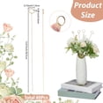40Pcs Ring Shaped Steel Wire Name Card Clip Holder Table Memo Holder ...