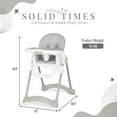 Dream On Me Solid Times High chair, Compact & Sleek High Chair ...