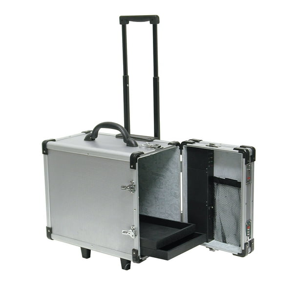 Rolling Aluminum Carrying Case - 16 3/8"L x 9 3/8"W x 13 1/2”H ...