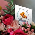 3drose, Image of Orange Cartoon Goldfish in a Goldfish Bowl on White ...
