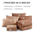California Kingforter Set - 7 Pieces Cationic Dyeing Leaf Bed In A Bag ...