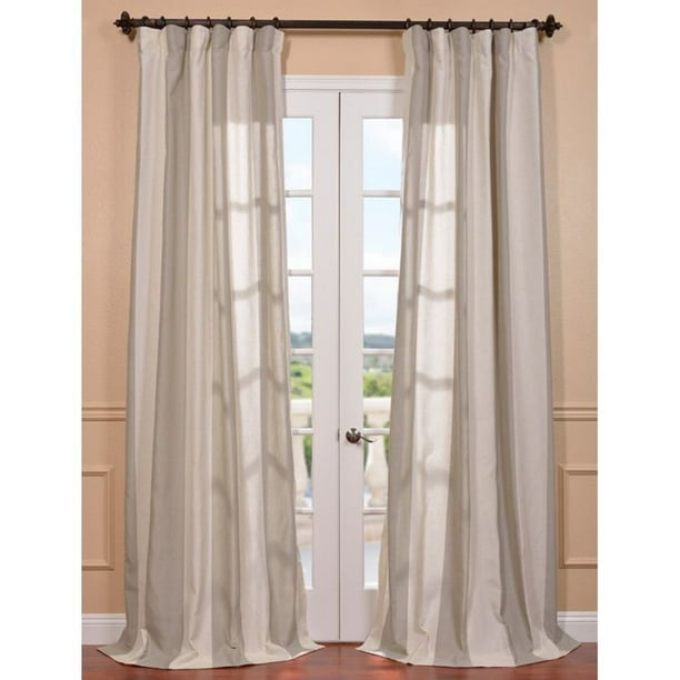 Del Mar Stone Linen Blend Stripe Curtain (1 Panel), Del Mar Stone, 50W X 108L - Walmart.com