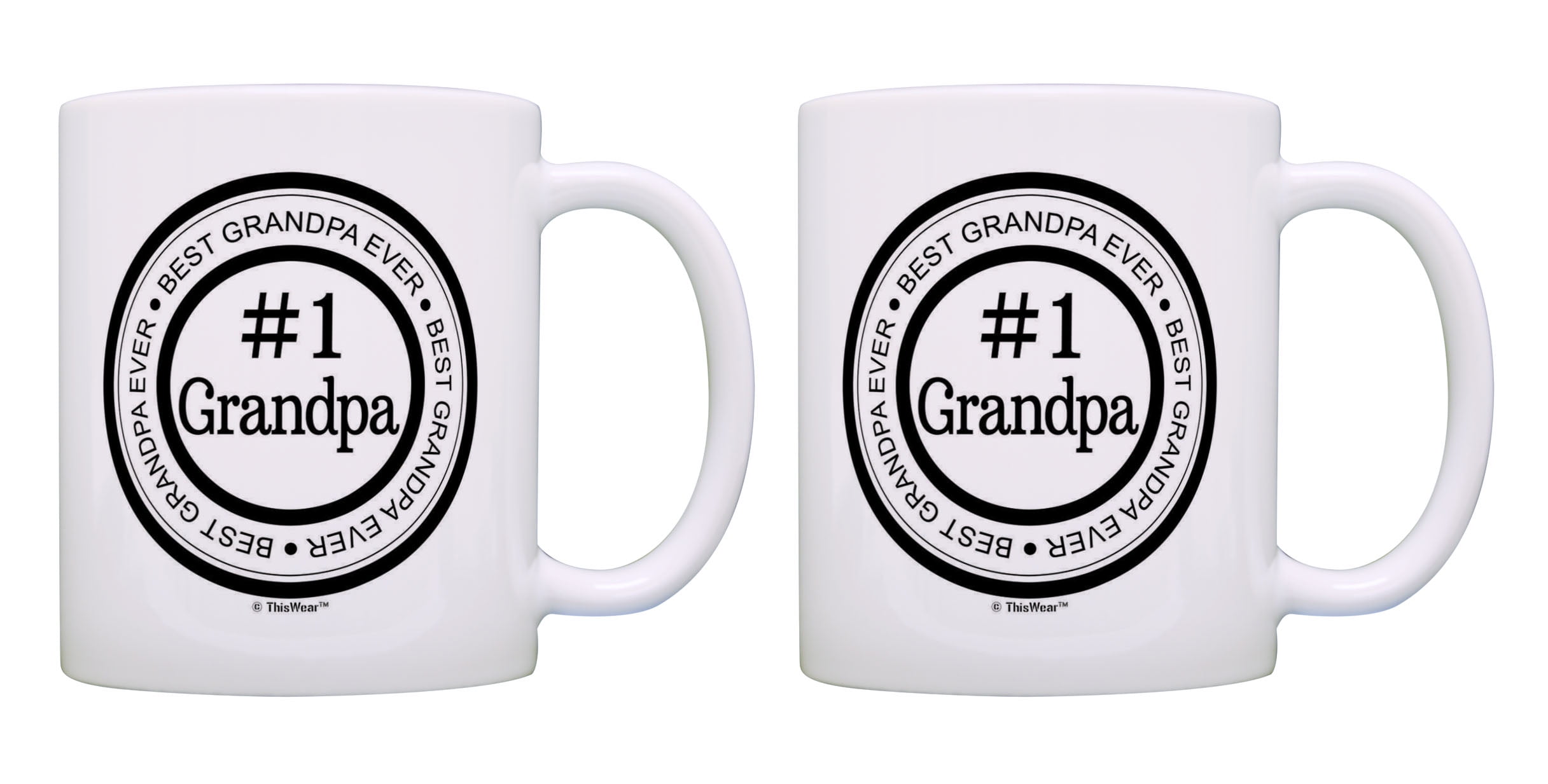 ThisWear Grandpa Fathers Day Mug Best Ever #1 Grandpa Mug for ...