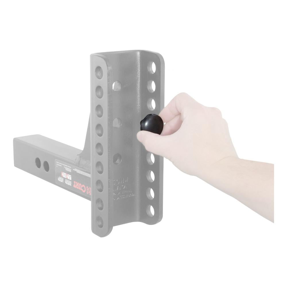 CURT 45907 Adjustable Pintle Hitch Combination, 2-Inch Receiver, 6-Inch ...