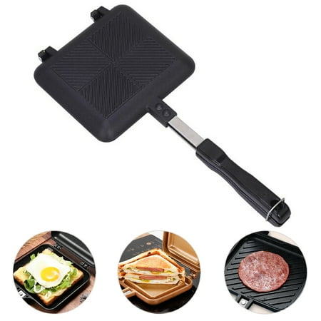 Oubit Aluminum Double Sided Frying Pan Dual Sided Sandwich Maker Pan ...