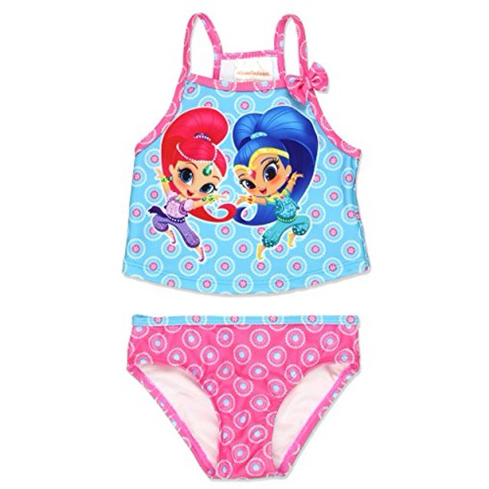 Shimmer & Shine - Shimmer and Shine Girls Swimwear Swimsuit (3T, Pink ...