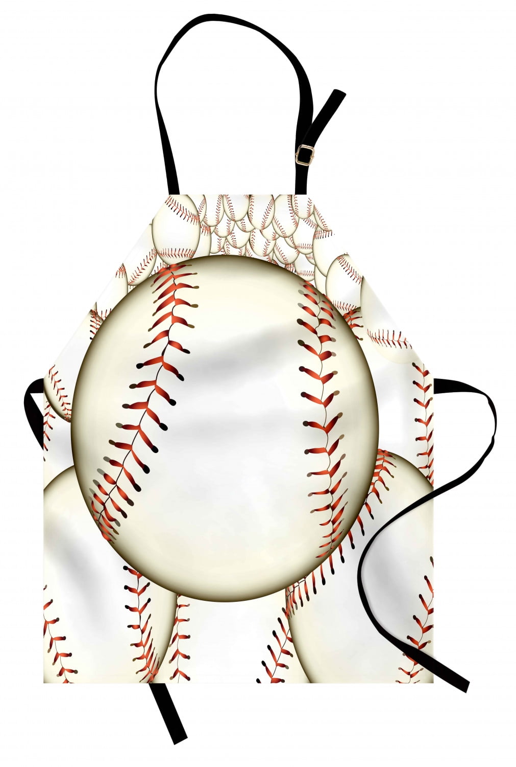 Baseball Apron Pattern of Baseball Balls Background Home Run Rules of ...