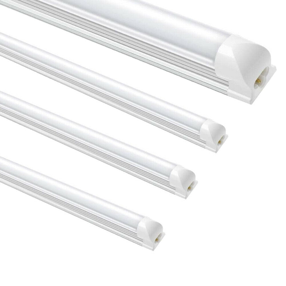 Dual Row T8 8ft LED Shop Light Fixture Linkable, 72w 6000K White, 8 ...