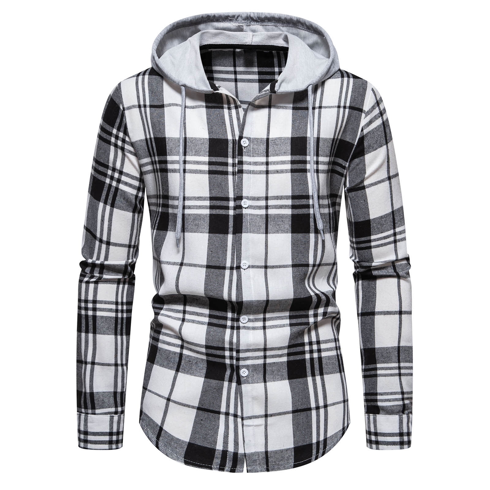Click here for Ddapj Pyju Mens Flannel Hoodie Jacket Clearance Sa... prices