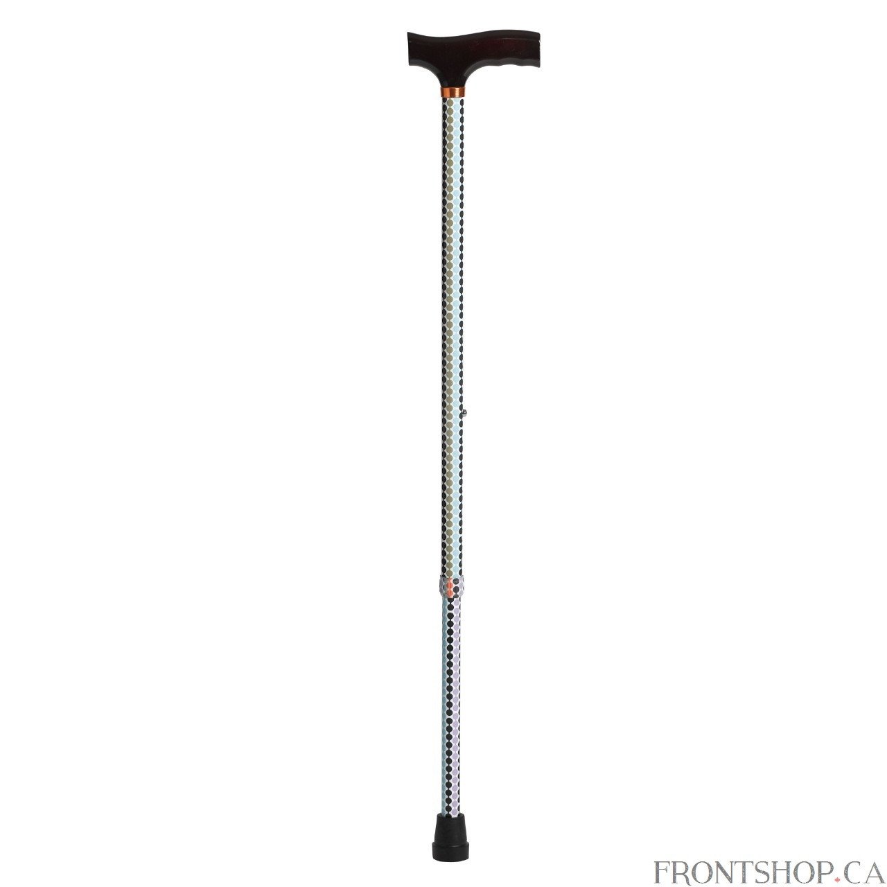 Adjustable Lightweight T Handle Cane with Wrist Strap, Little Dots ...