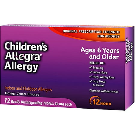 Allegra Children's 12 Hour Allergy Relief, 12ct - Walmart.com