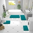 Bathroom Rugs 44x24, Extra Soft Absorbent Chenille Bath Rugs, Rubber ...