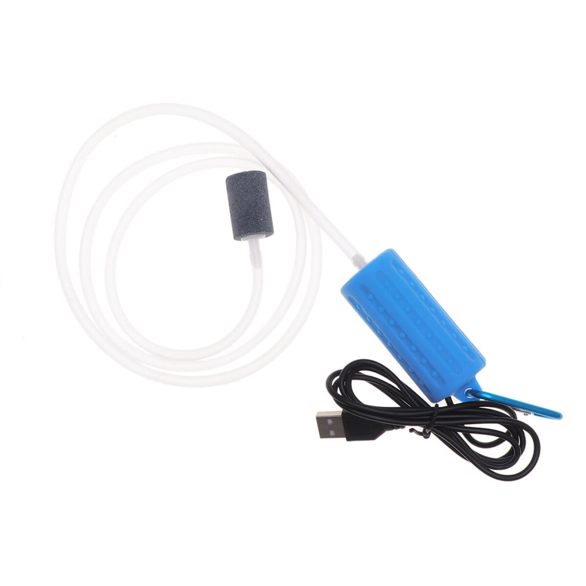 Silent USB Small Air Bubble Disk Stone Aerator Aquarium Fish Tank Pond ...