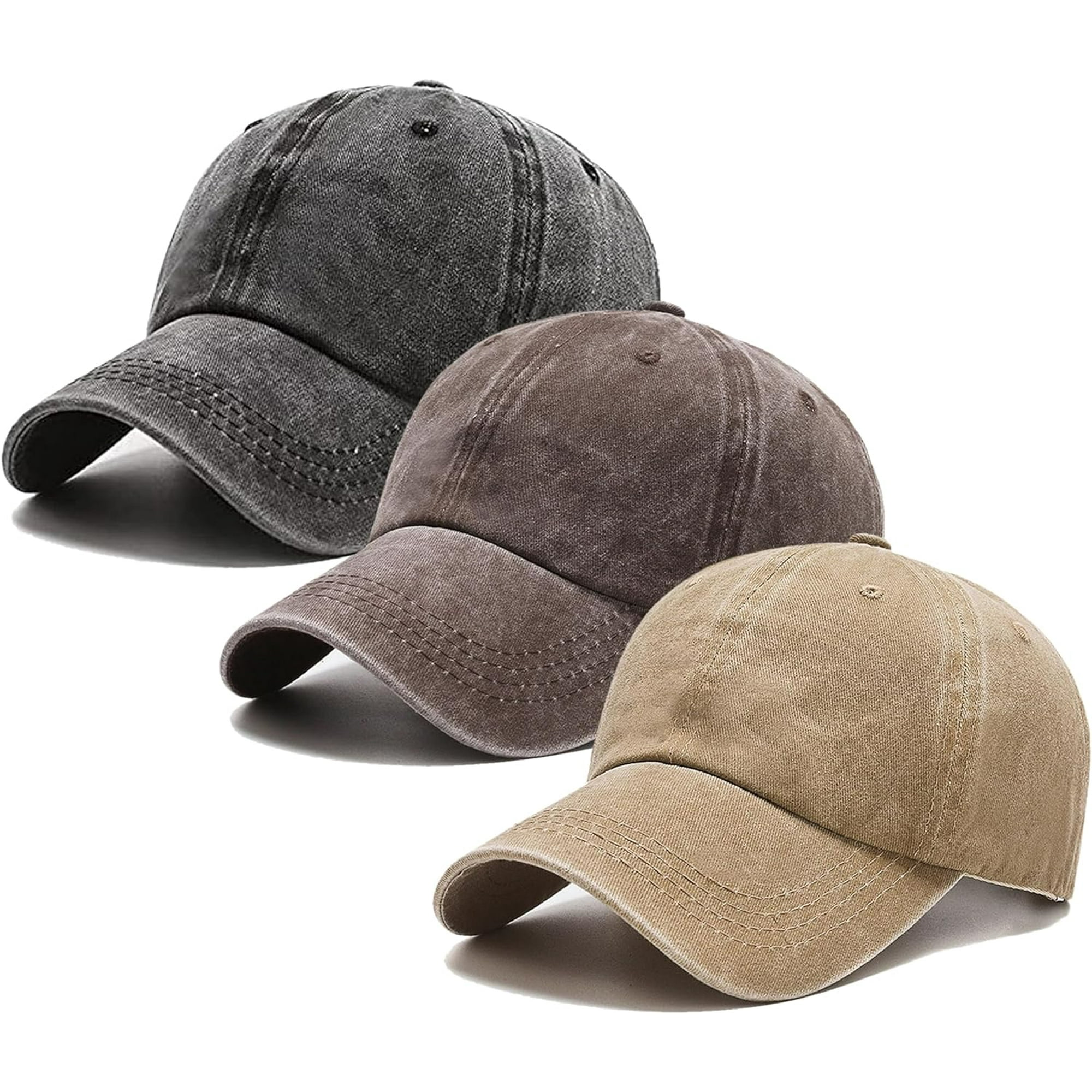 Click here for Salafire 3 Pack Washed Plain Vintage Baseball Cap... prices