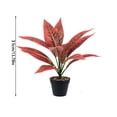 Artificial Red Holly Potted Plant 35cm - Realistic PVC Artificial Plant ...
