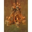 Ossuary Skulls Bones and Spines Pentagonal Ceiling Chandelier Light ...