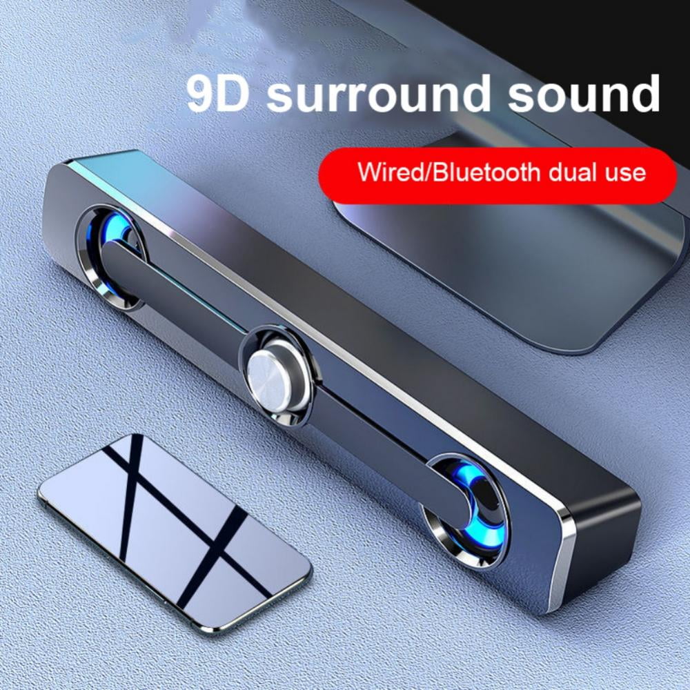 Small Sound Bar for TV, RCA, USB, Opt, AUX Connection, Mini Sound/Audio ...