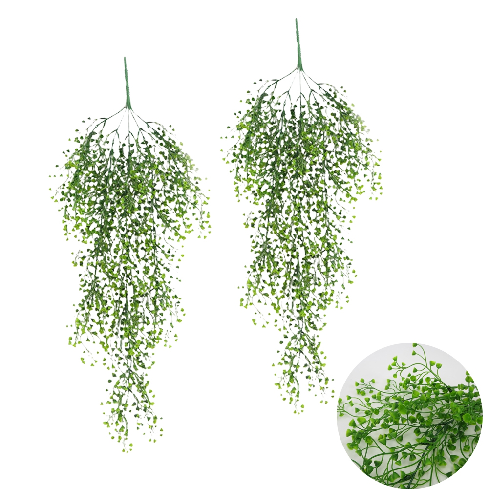 UDIYO 2 Pcs Fake Artificial Hanging Vines, Wall Hang Faux Rattan Plant ...