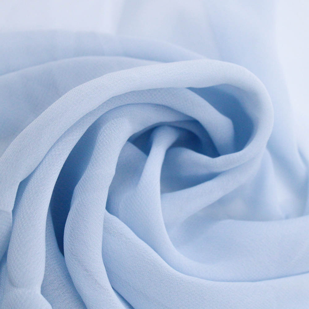 FREE SHIPPING!!! Blue Rain Solid Hi-Multi Chiffon Fabric by the Yard ...