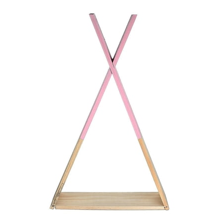 Nordic Wooden Triangle Shelf Wall Hanging Storage Rack Bookshelf Office ...