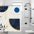 Boho Leaves Tropical Print Shower Curtain,Modern Fabric Waterproof ...