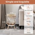 Small Trash Can with Lid Aspen Tree Modern Abstract Forest Landscape ...