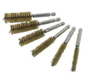 Twisted Wire Bore Brush Set - Brass 8, 10, 12, 15, 17, and 19mm - IPA ...