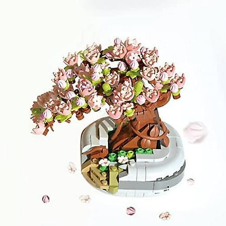 Mini Sakura Bonsai Tree Building Block Set Cherry Blossom Treehouse ...