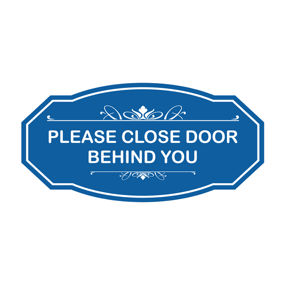 Please Close Door Sign