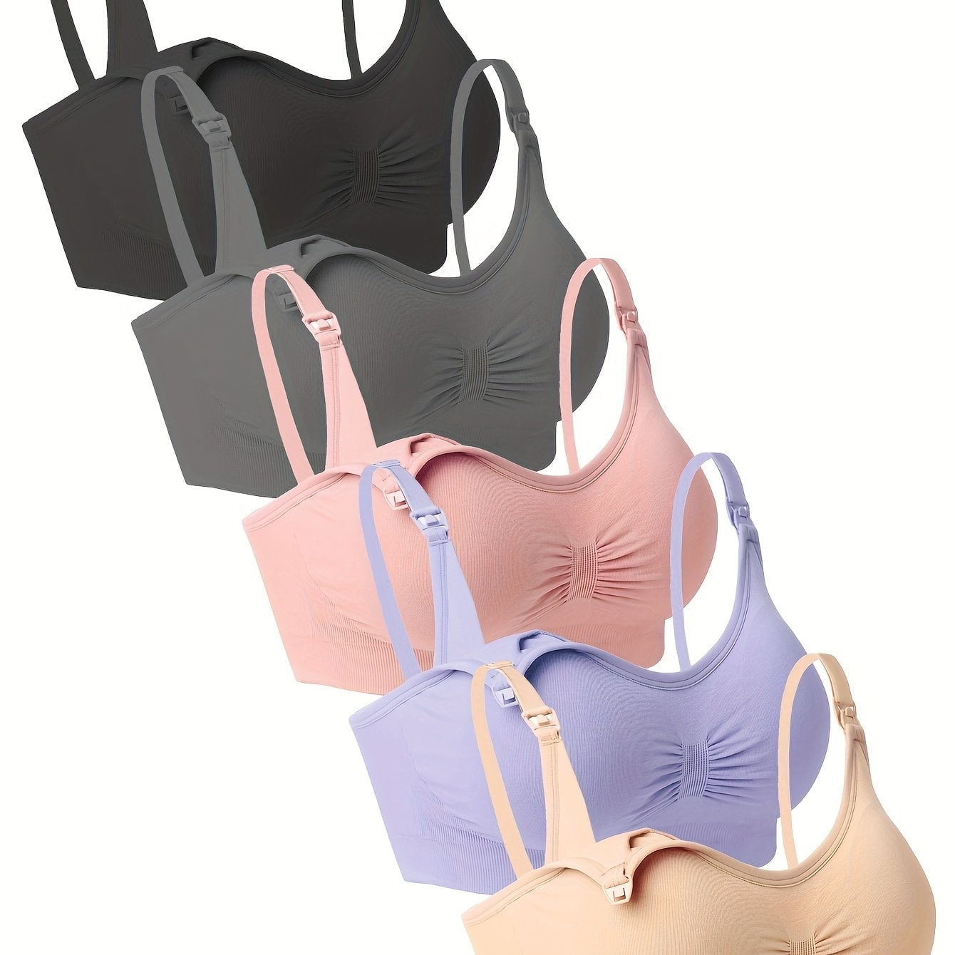 Click here for Debgfs 5pcs Comfyplus Maternity Nursing Bras - Sup... prices