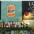 The Best Beer is an Open One Sign, Vintage Metal Beer Signs for Man ...