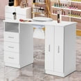 Artist Hand Salon Nail Manicure Table with Dust Collector, Storage ...