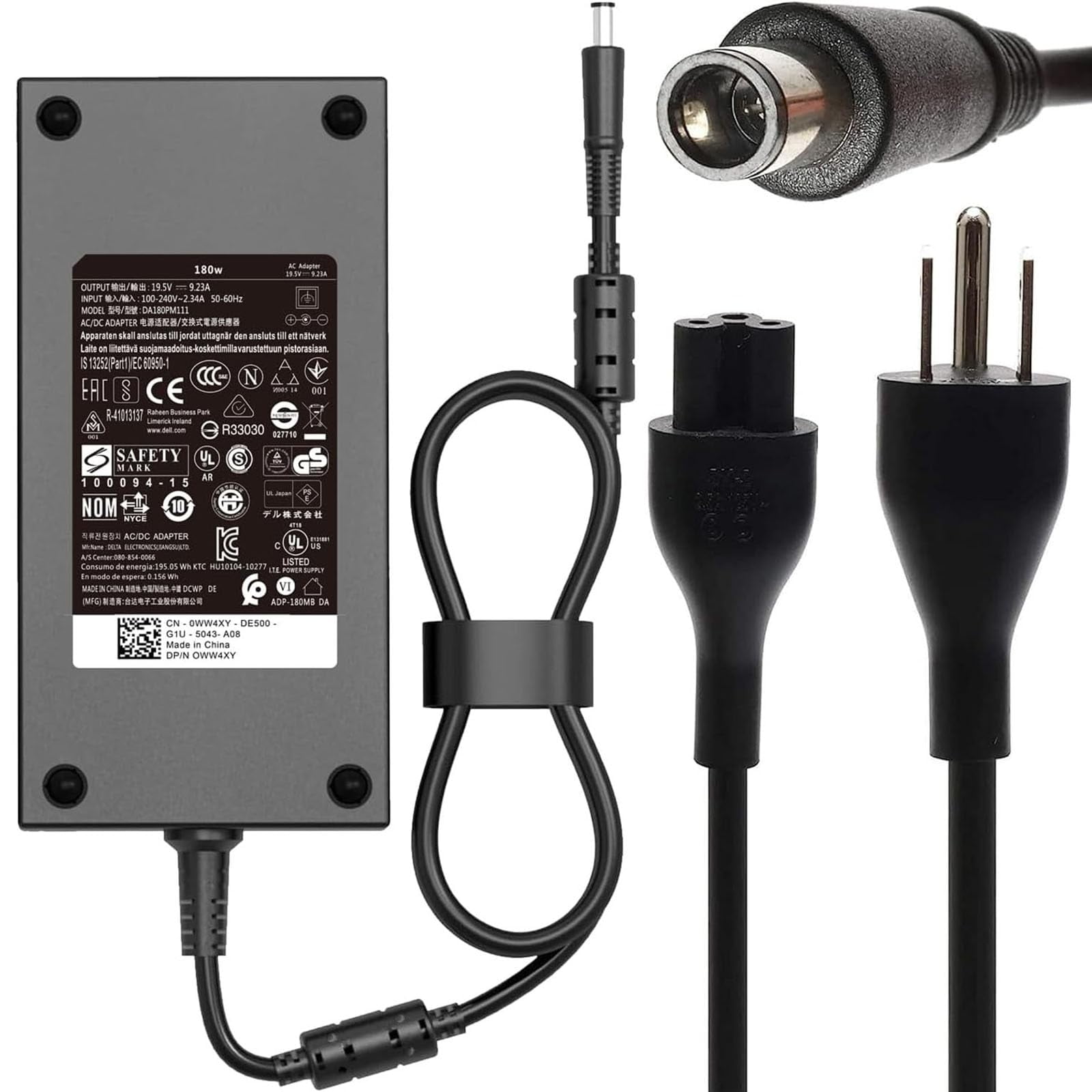 Click here for Dtdr 180w 19.5v 9.23a Ac Laptop Charger Fit For De... prices