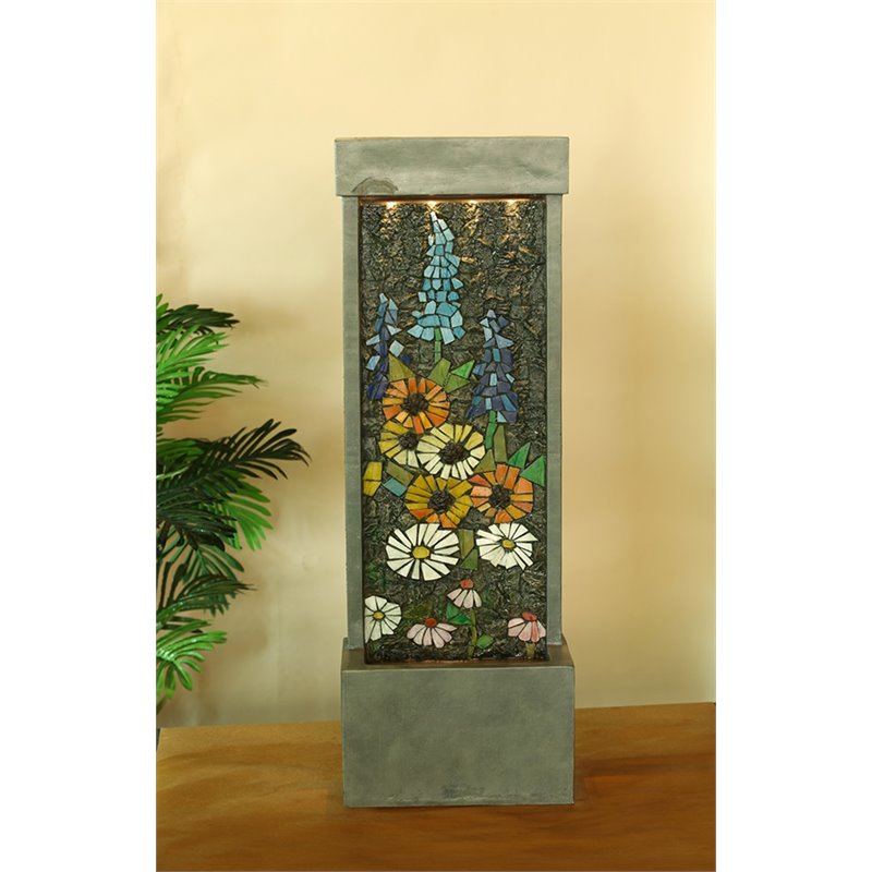 Wall Cascade Fountain with LED Light - Walmart.com
