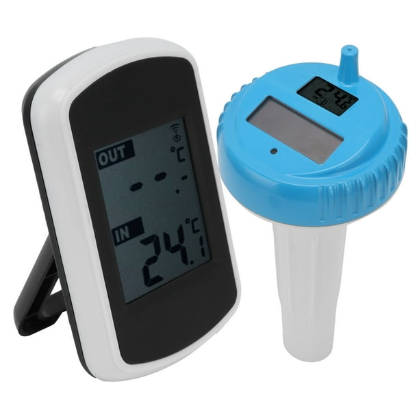 Pool Thermometer, Wireless Floating Solar Watertight Solar Thermometer ...