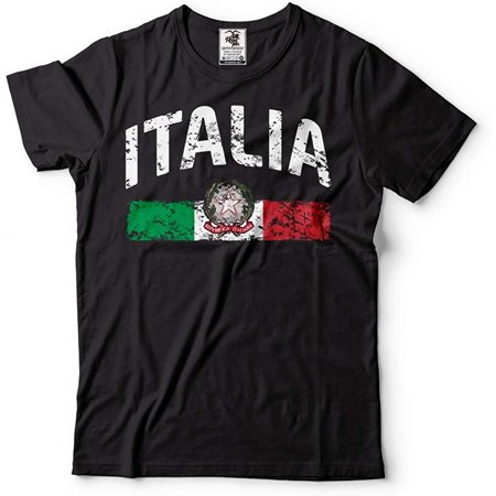 Silk Road Tees Italia T-Shirt Italy Flag Italian Mens Tee Shirt ...