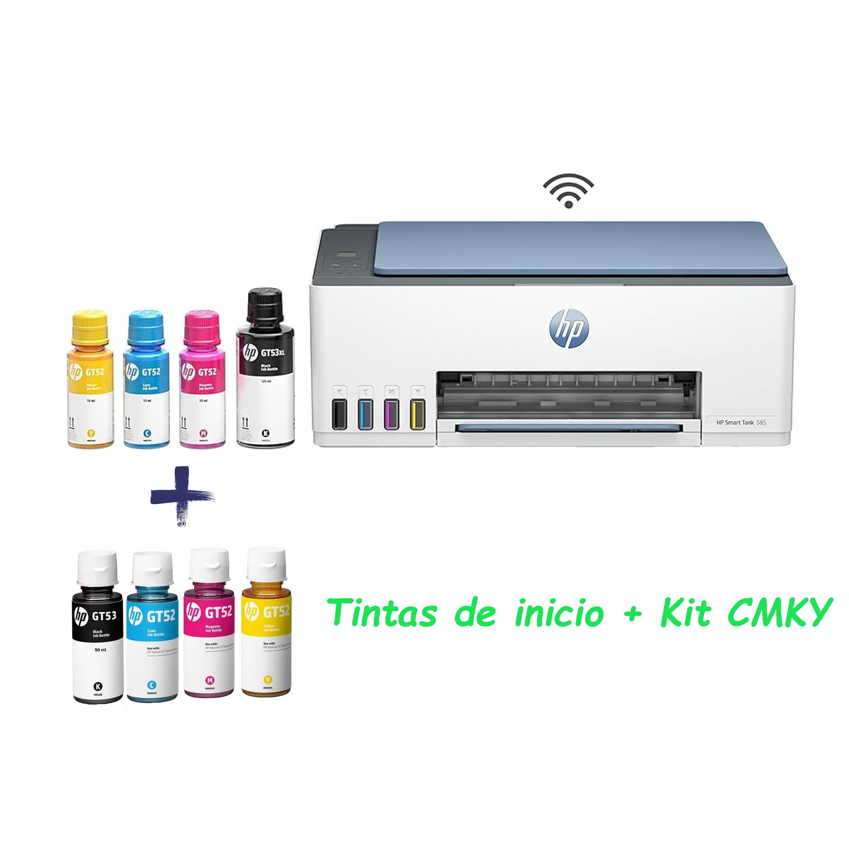 Impresora Multifuncional HP Smart Tank 585 Tinta Continua Color Wi-Fi ...