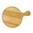 Bamboos Wooden Large Pizza Paddle Pizza Peel Round Wooden Pizza Serving ...