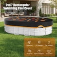 RIVERGRIT 9X18Ft Oval Pool Cover, 420D Oxford Solar Pool Cover for ...