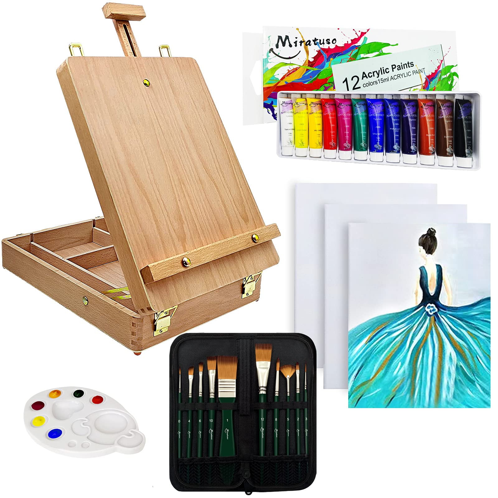 Click here for Miratuso Deluxe Art Supplies 27 Pieces Art Set Wit... prices