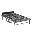 75"x46" Wide Folding Bed with Adjustable Headboard, Extra Long Rollaway ...