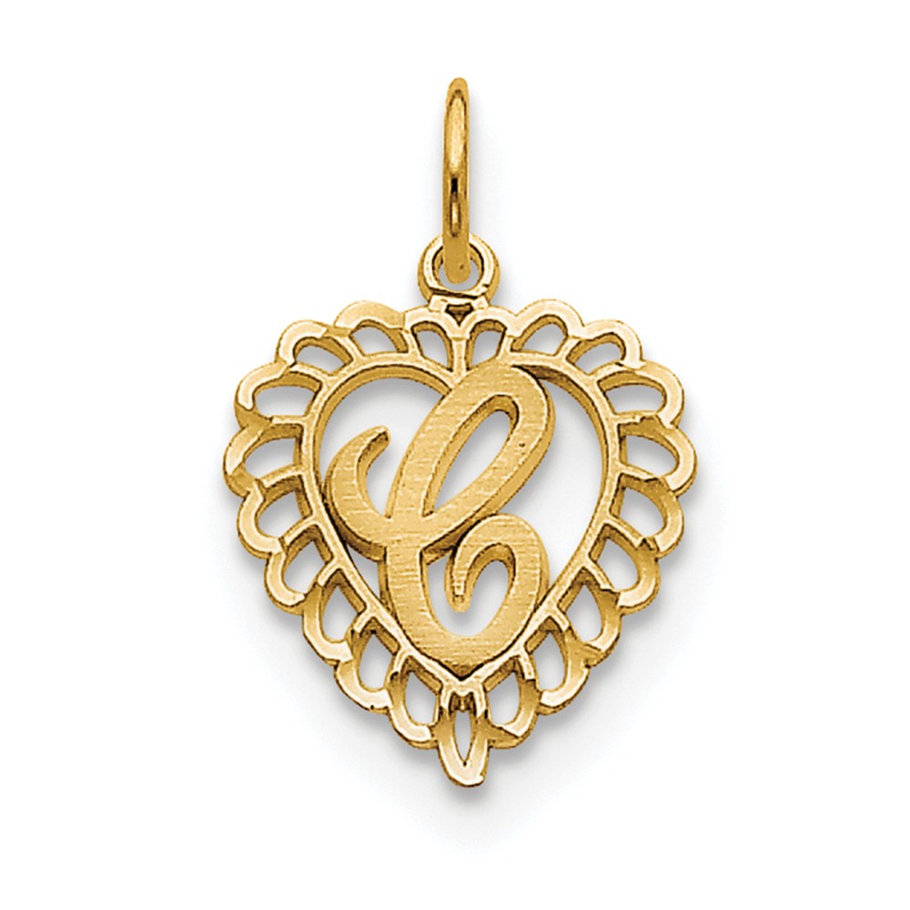 14k Yellow Gold Initial C Charm - Walmart.com