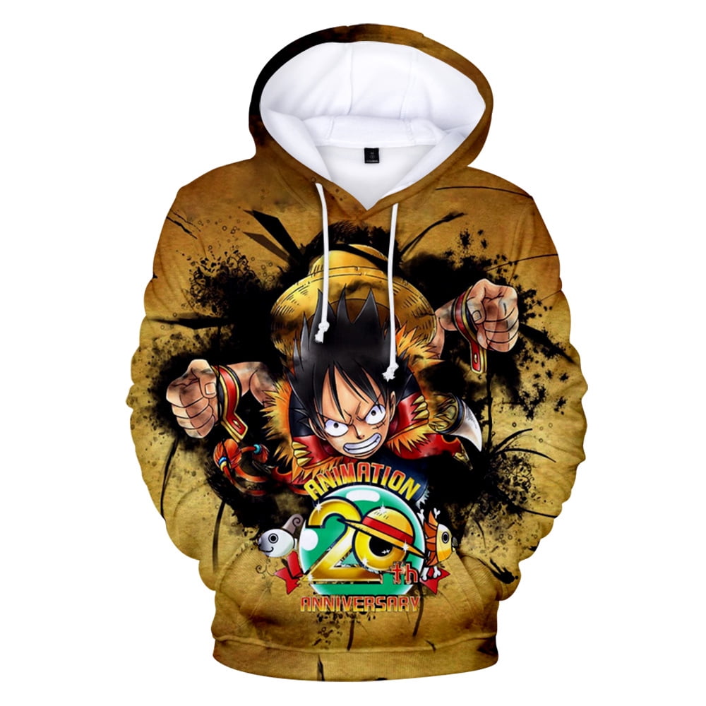 One Piece Hoodie Hot Anime One Piece Sweatshirts for Adults/Kids ...