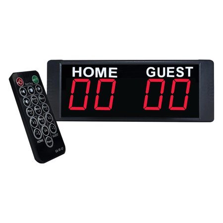 Mini Electronic Scoreboard Wall Mount Indoor Games Basketball Football ...