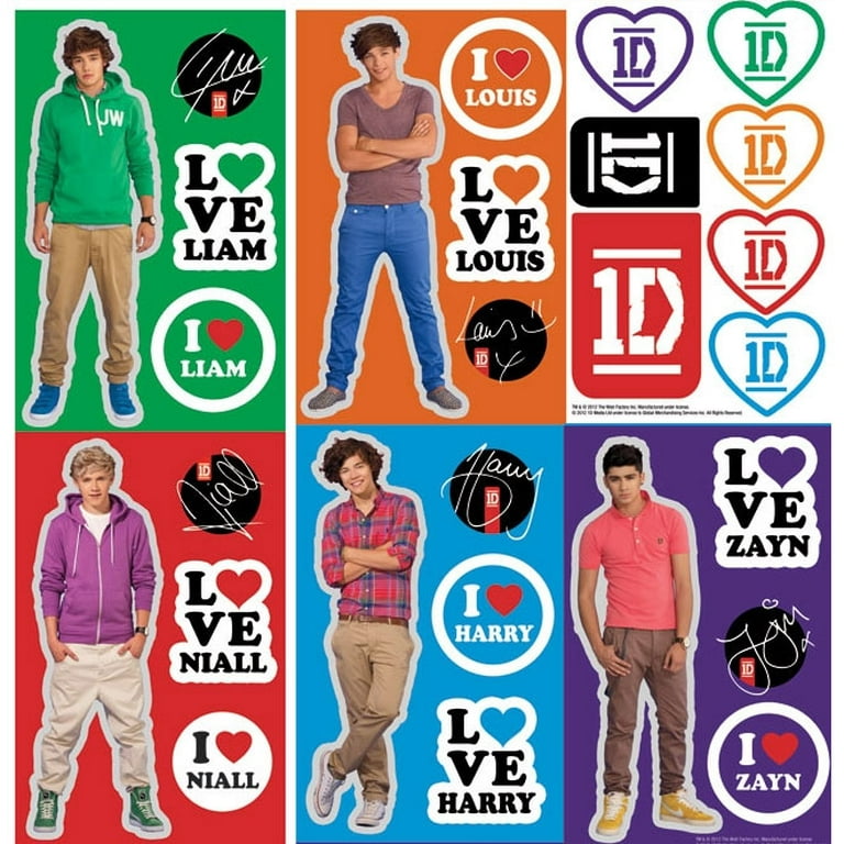 One Direction Stickers Walmart