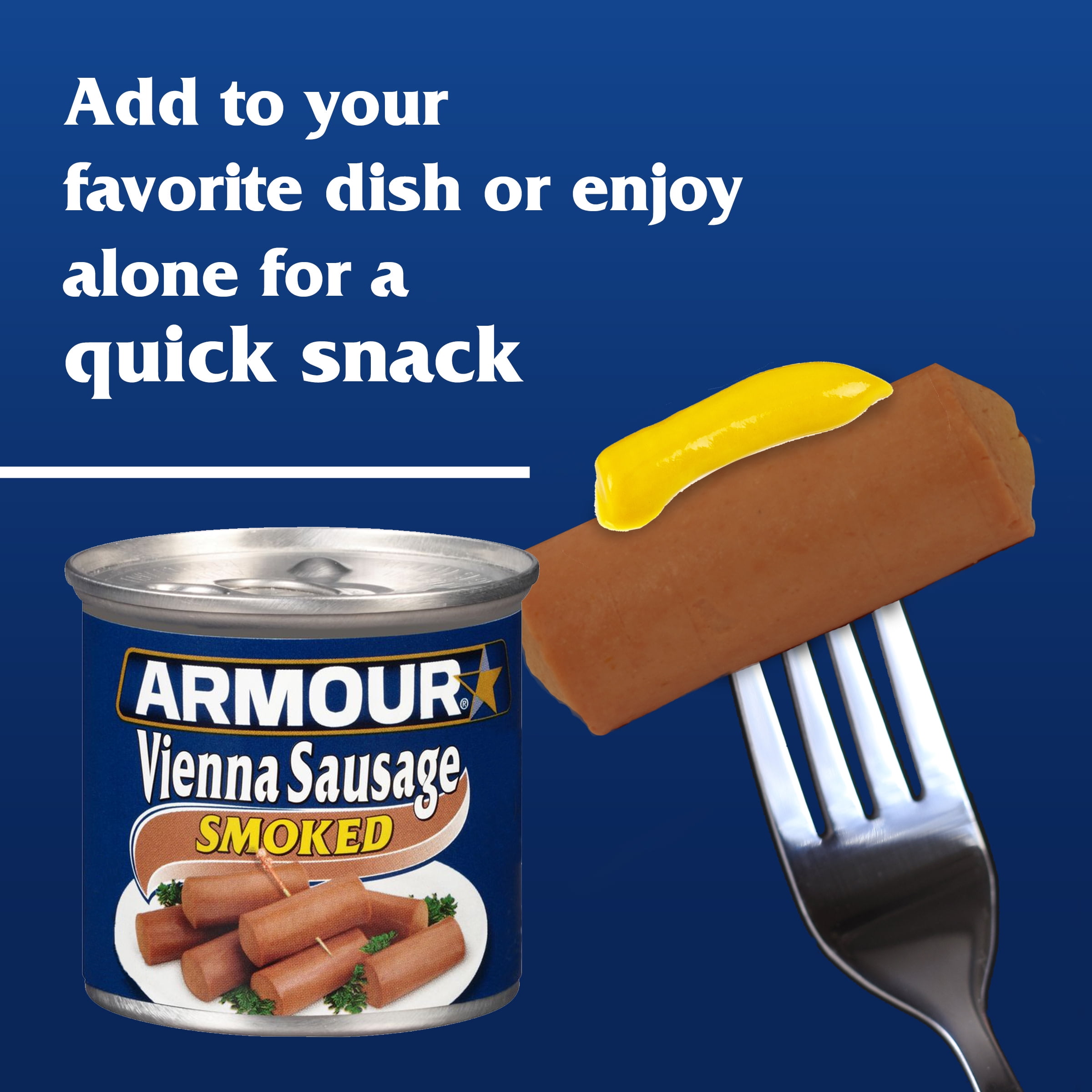 Armour Vienna Sausage, Smoked, 4.6 oz Can