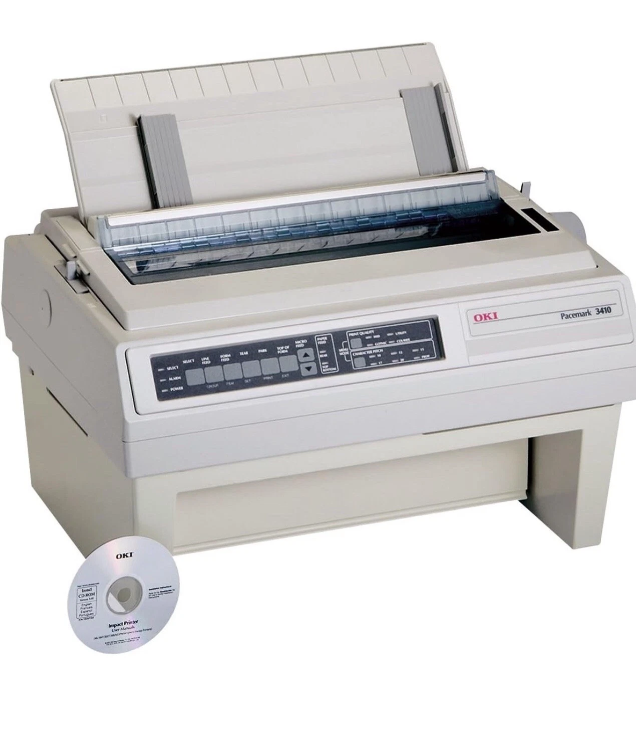Restored OKI Pacemark 3410 9-Pin Dot Matrix Printer – High-Speed Monochrome Printing, P/N ...