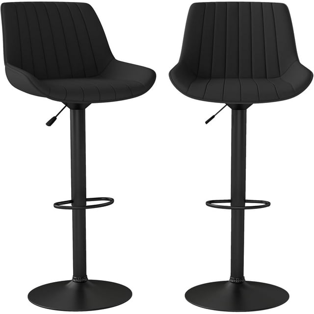 BestOffice Set of 2 Counter Height Swivel Bar Stools, Outdoor Dining ...