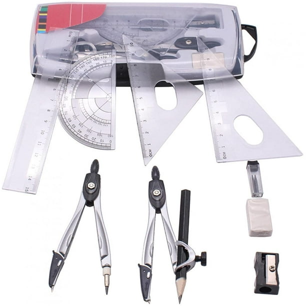 10 Pieces Compass Set, Compass for Geometry Drawing Tools & Drafting ...