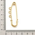 304 Stainless Steel Safety Pins Brooch Findings Ion Plating(IP) Kilt ...
